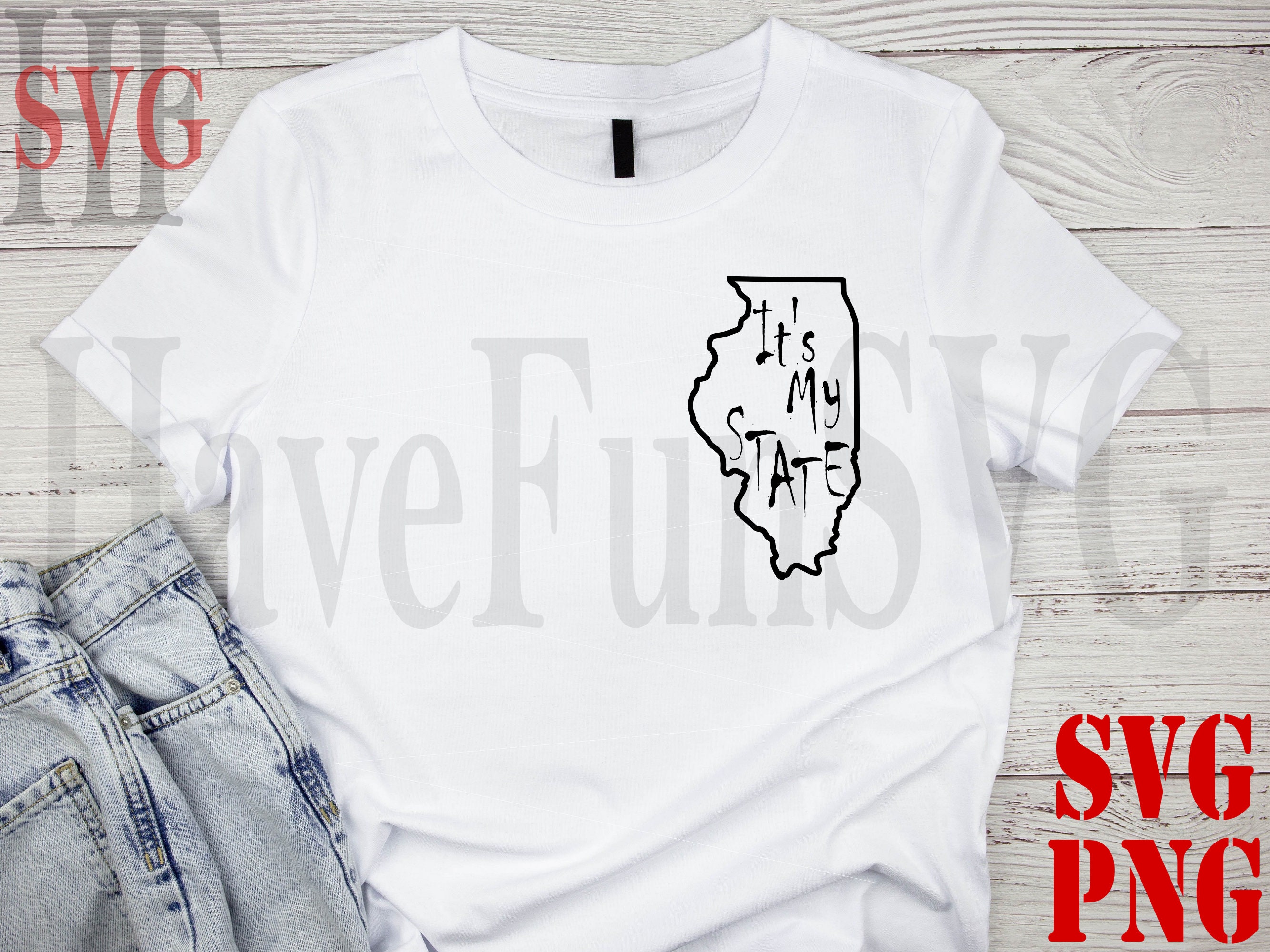 Illinois State USA 30 SVG PNG Instant Download Files Bundle Cricut ...