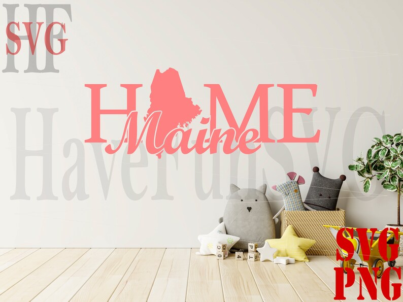 Maine 10 SVG PNG State USA Bundle Instant Download Digital Files ...
