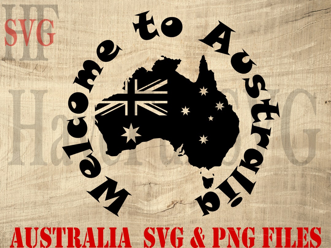 Australia SVG PNG Vector Digital Download Files Shirt Design Cricut Mug ...