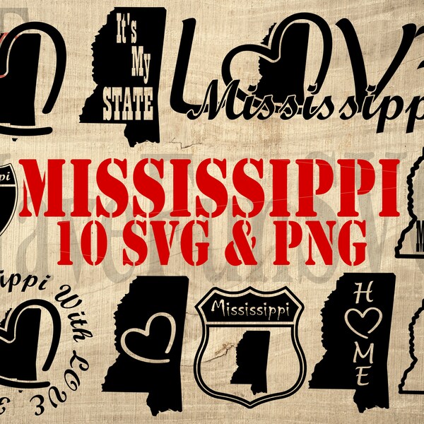 Mississippi Svg - Etsy