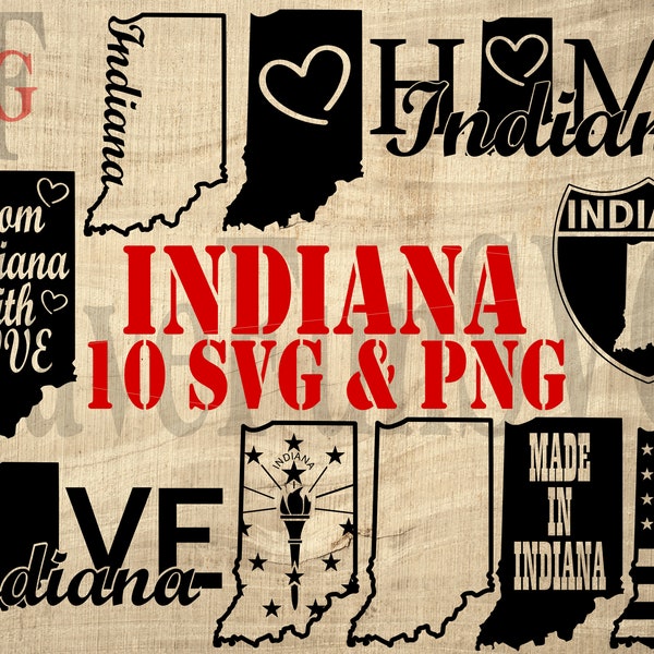 Indiana State Sign - Etsy