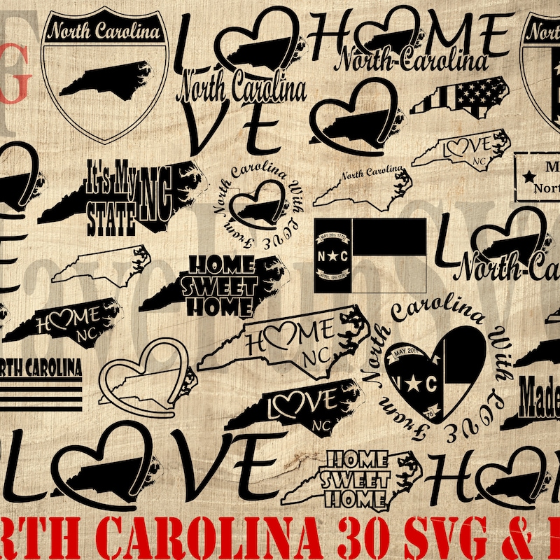 Nc State Svg - Etsy