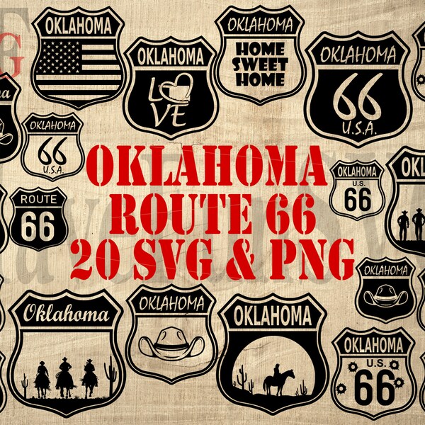 Route 66 Map - Etsy