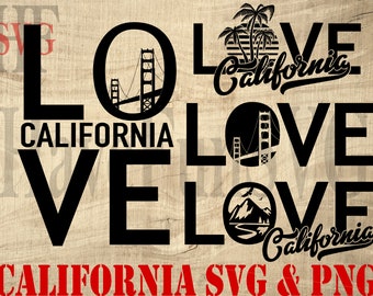 California Love Logo Svg - Etsy