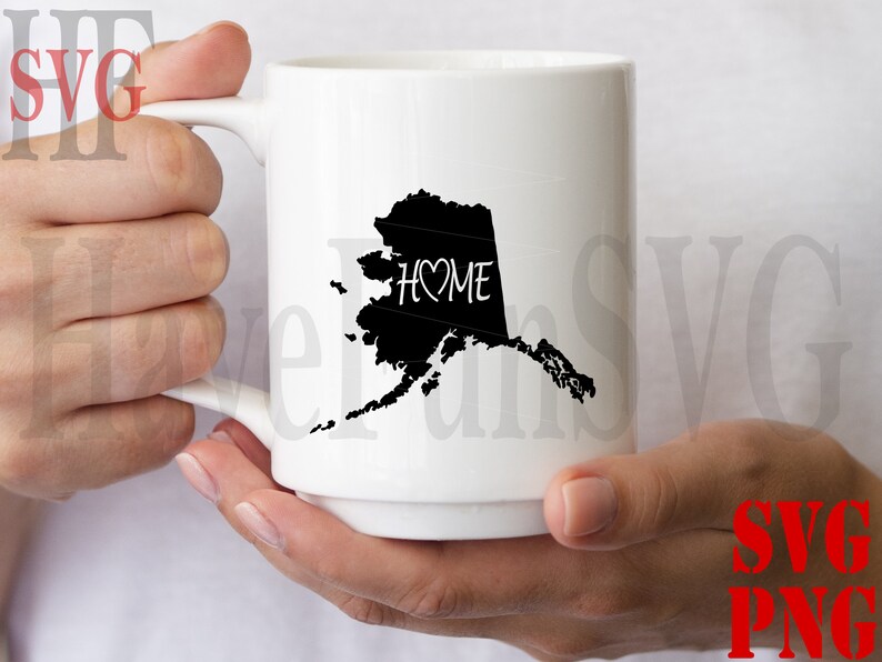 Alaska State SVG PNG Digital Download Files Bundle Cricut Mug - Etsy