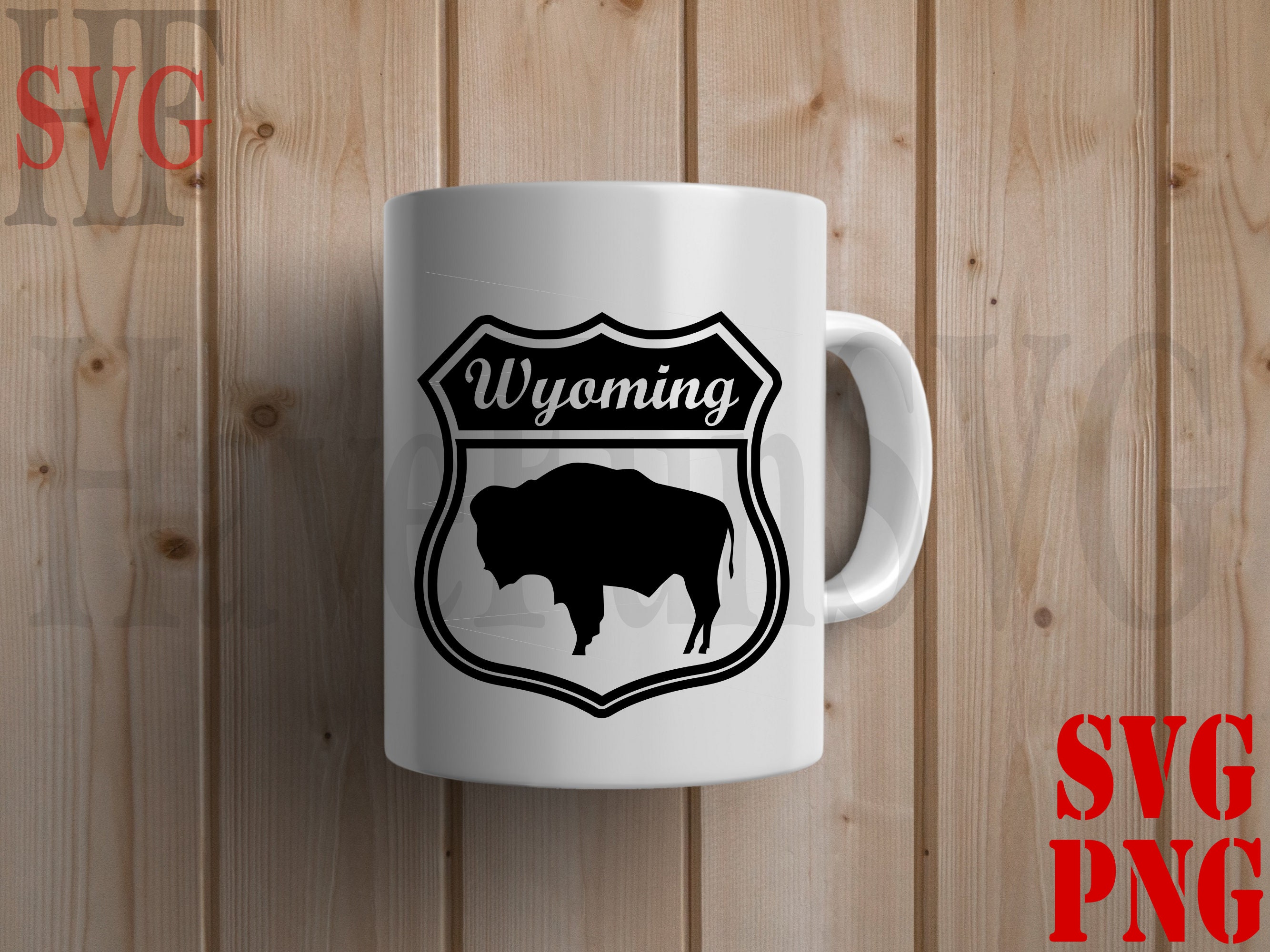 Wyoming State SVG PNG Print Digital Download Files Bundle Shirt Design ...