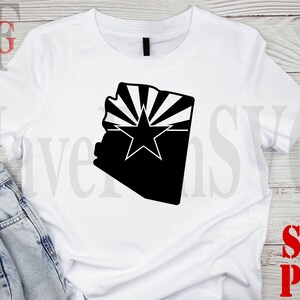 Arizona Bundle of 10 SVG PNG Instant Download Files Outline State Shape ...