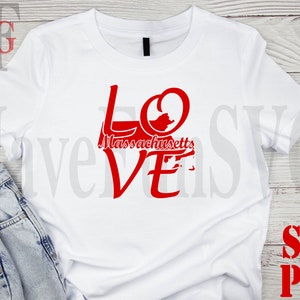 Massachusetts 30 SVG PNG Bundle State USA Instant Download Digital ...