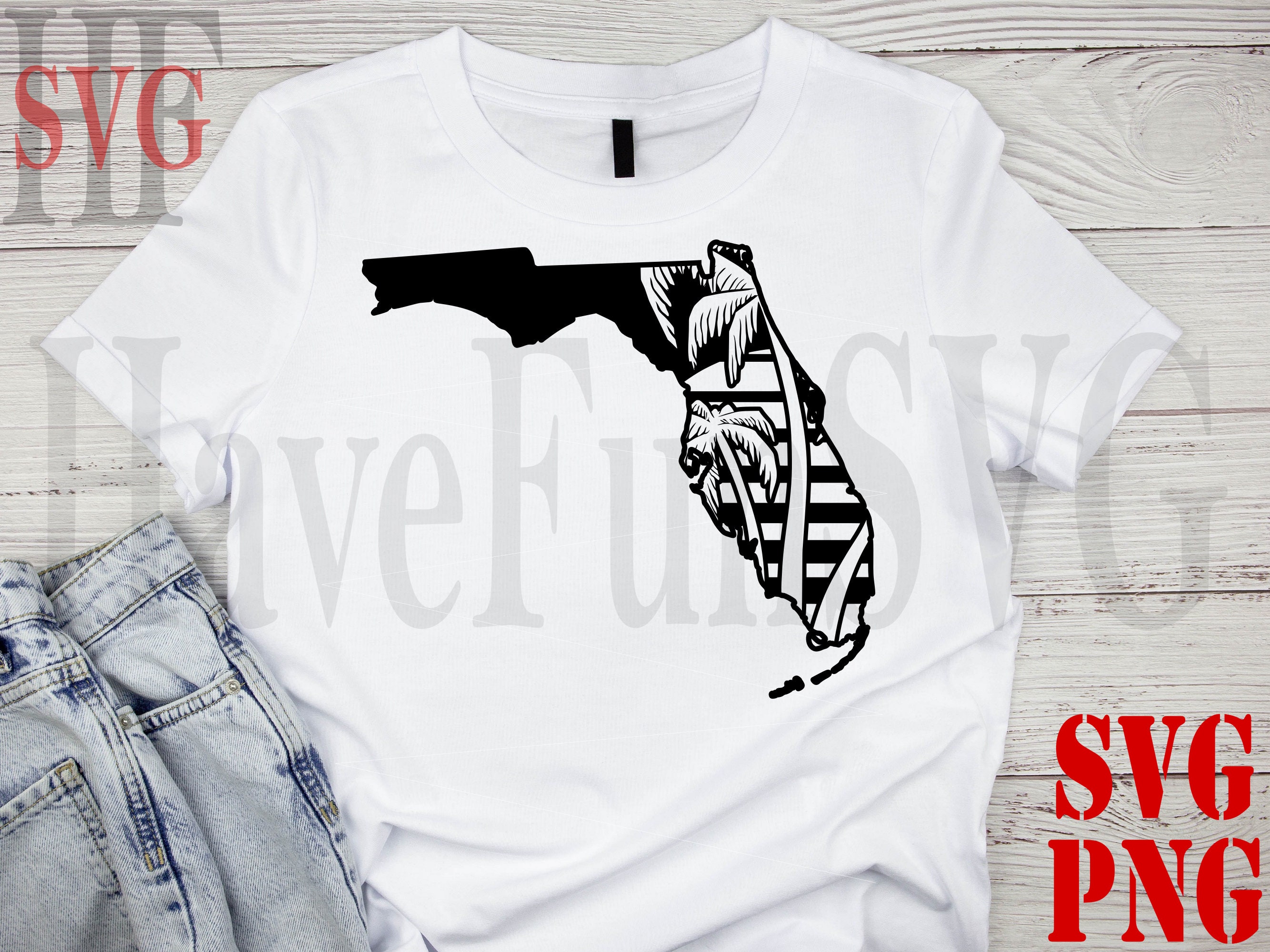 Florida State Vector Print SVG PNG Files Bundle Shirt Designs Cut ...