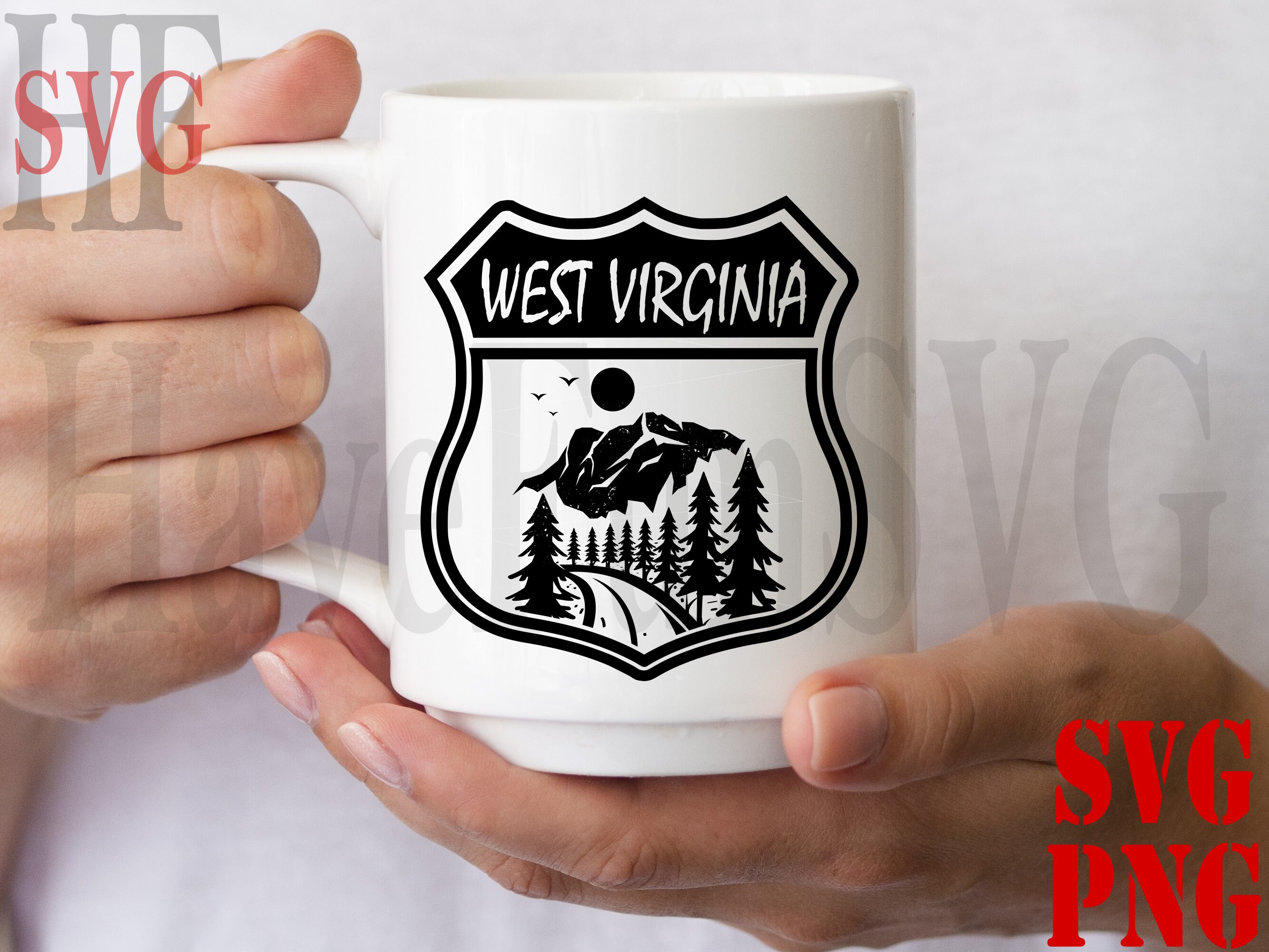 West Virginia State SVG PNG Vector Print Digital Download Files Bundle ...