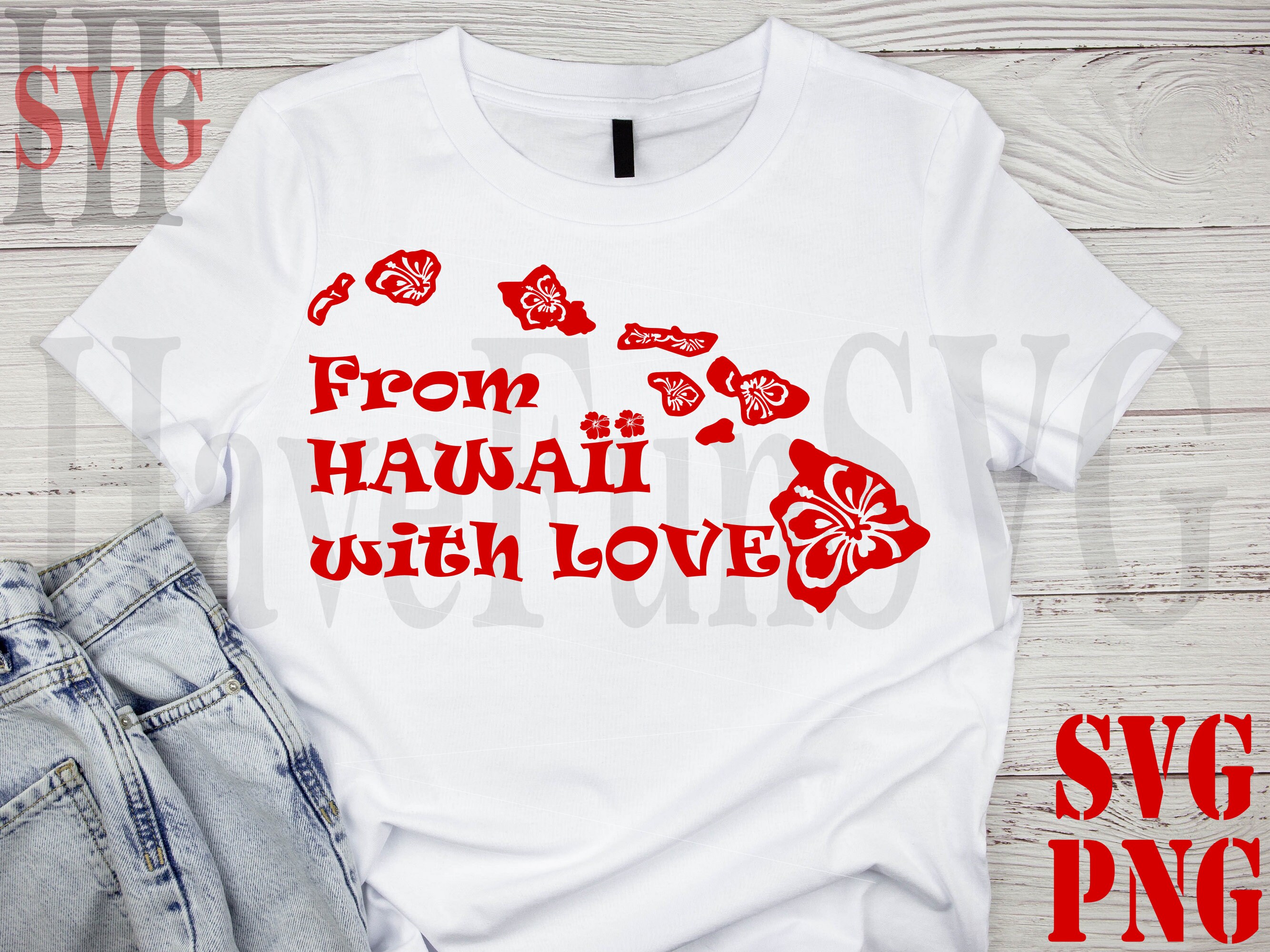 Hawaii Aloha State SVG PNG Files Bundle Print Vector Outline Shape ...