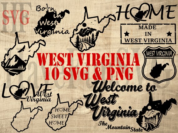 West Virginia State Shirt Design SVG PNG Digital Download - Etsy