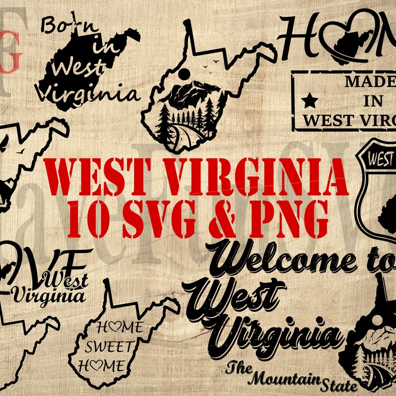 Wv Svg - Etsy