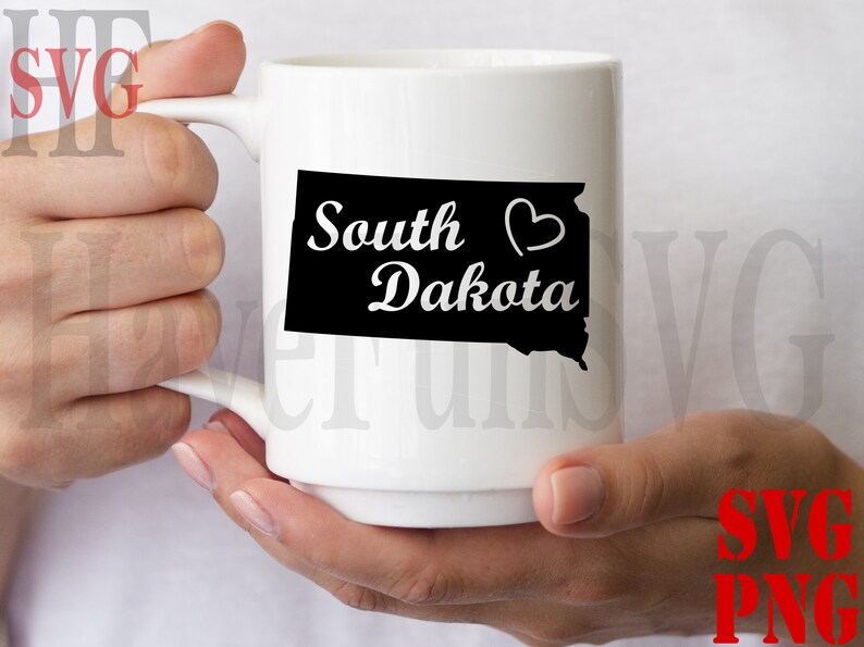 SVG PNG Files Bundle South Dakota State Digital Design Instant Download ...