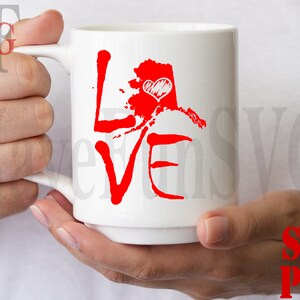 Alaska Love SVG PNG Instant Download Files Cricut Laser Cut Cutting ...