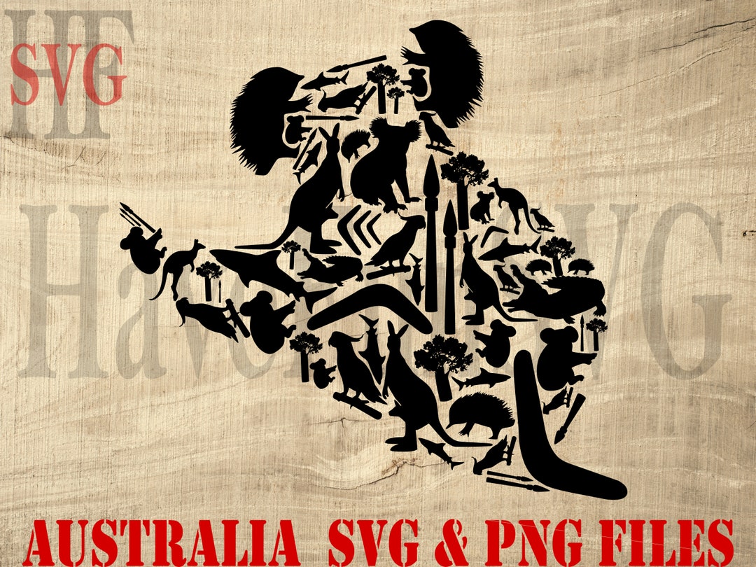 Australia SVG PNG Vector Digital Download Files Shirt Design Cricut Mug ...