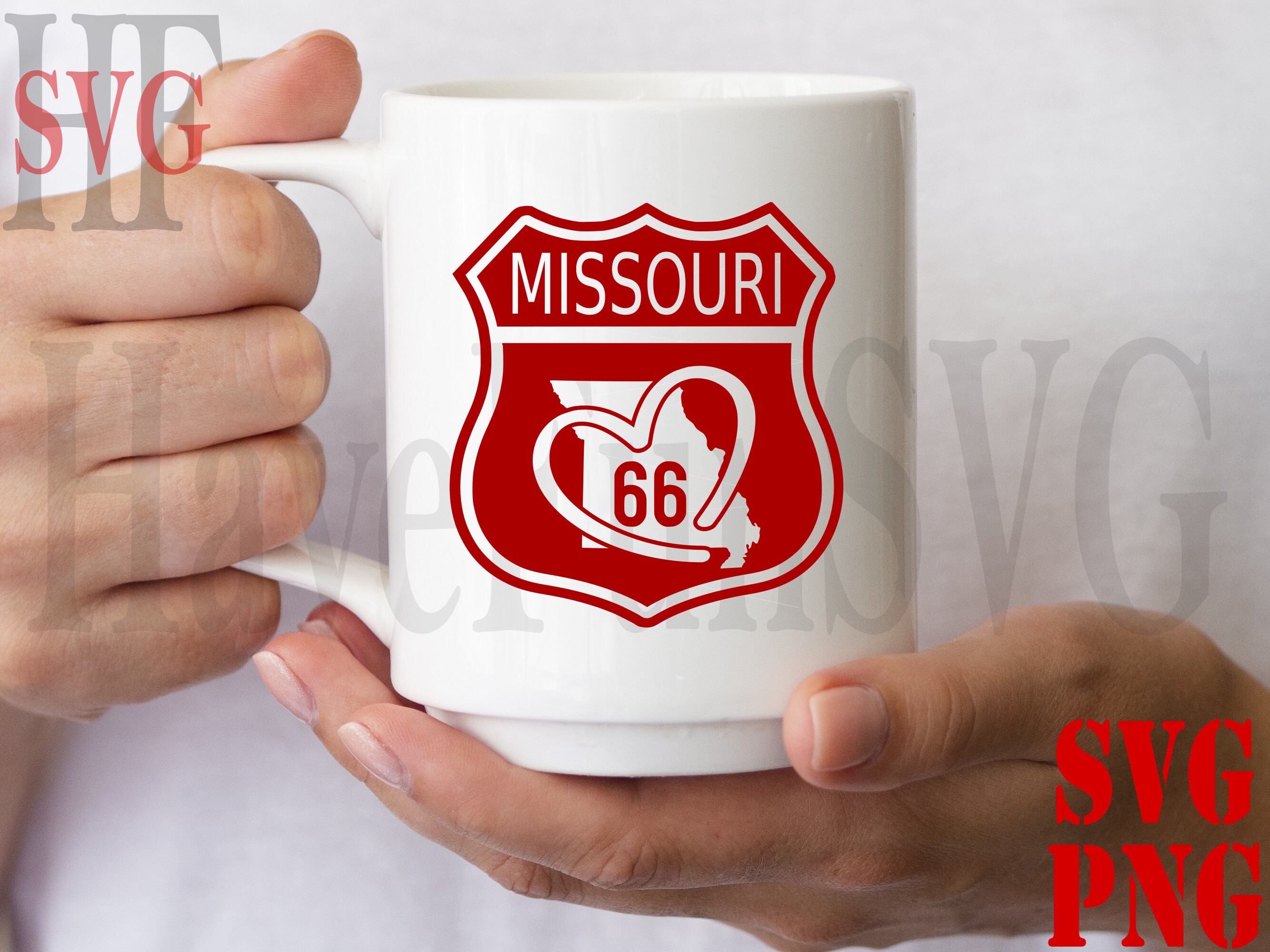Missouri Route 66 Bundle of 20 Instant SVG PNG Digital Download Files ...