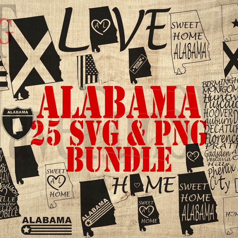 Alabama Svg - Etsy