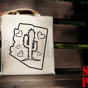 Arizona Bundle of 10 SVG PNG Instant Download Files Outline State Shape ...