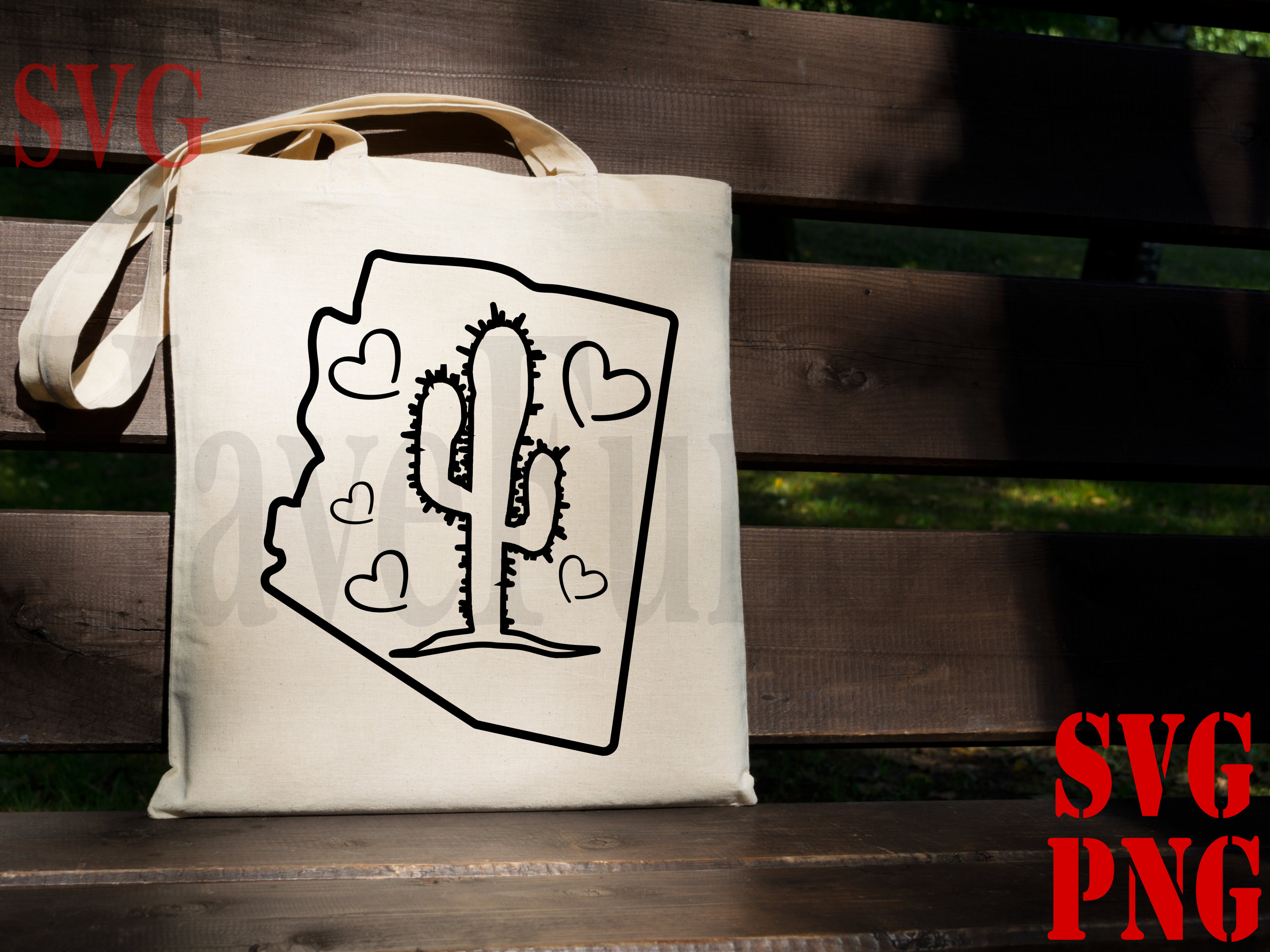 Arizona Bundle of 10 SVG PNG Instant Download Files Outline State Shape ...