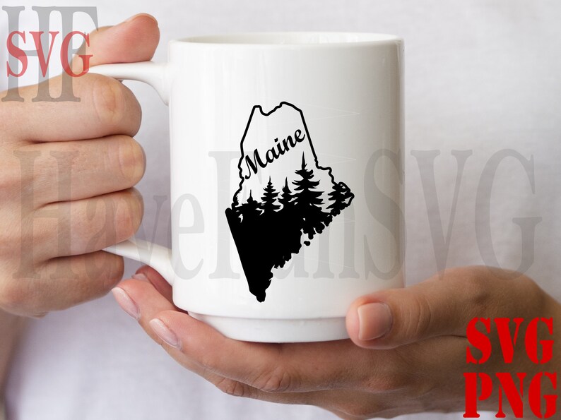 Maine 10 SVG PNG State USA Bundle Instant Download Digital Files ...