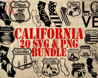 California SVG Bundle - Etsy