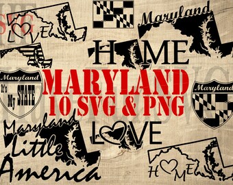 Maryland Cricut Svg - Etsy