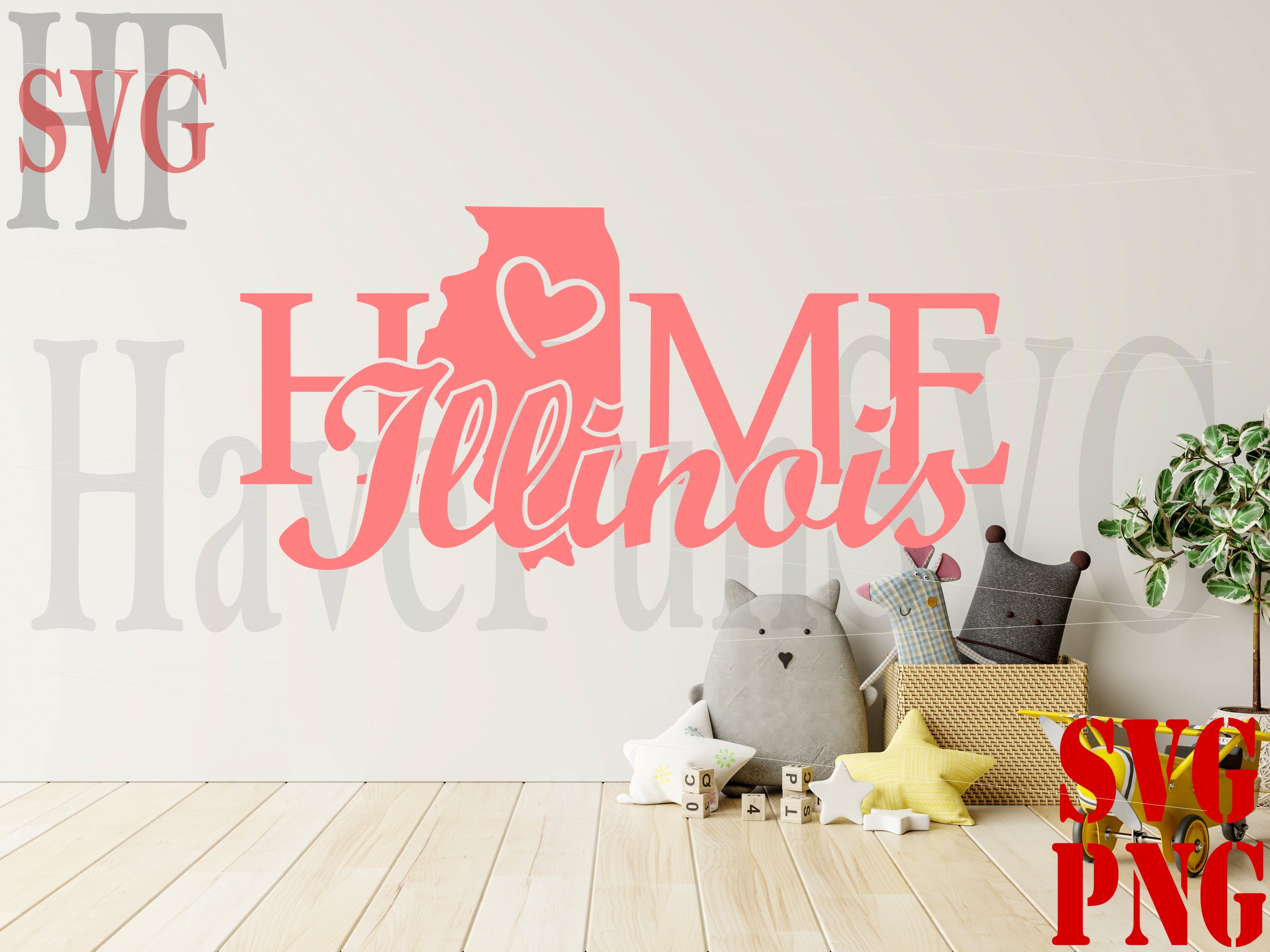 Illinois State USA 30 SVG PNG Instant Download Files Bundle Cricut ...