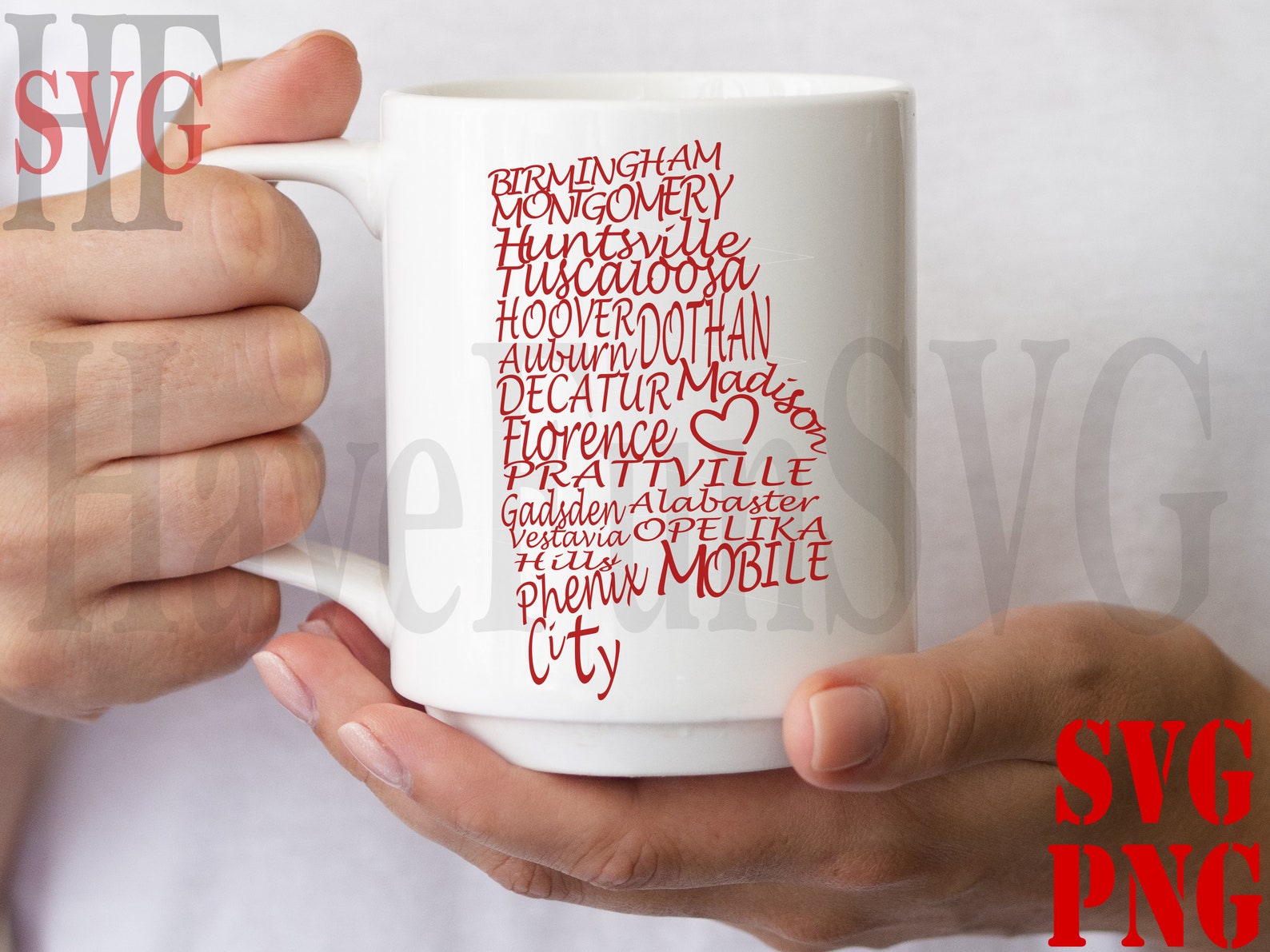 Alabama State SVG PNG Vector Print Instant Download Files Bundle Cricut ...