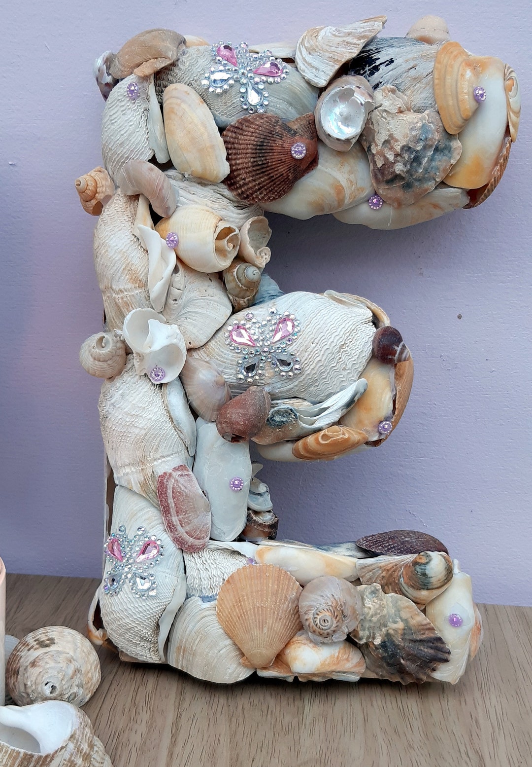 Irish Seashell Personalised Letter's. Beach and Home Decor, Shell Craft ...