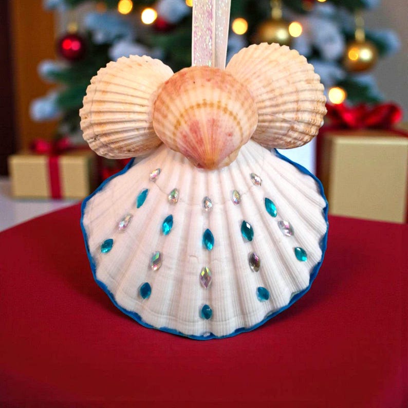 Irish Scallop Shell Angel, Handmade Angel Figurine, Unique Mother’s Day ...