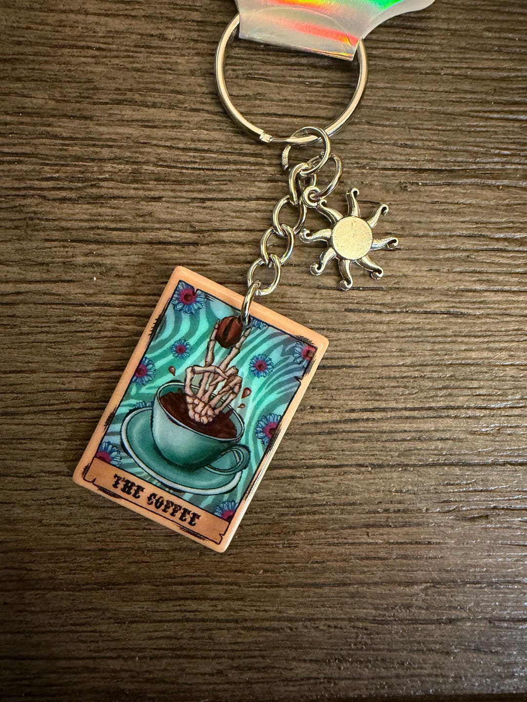 The Coffee Tarot Keychain - Etsy