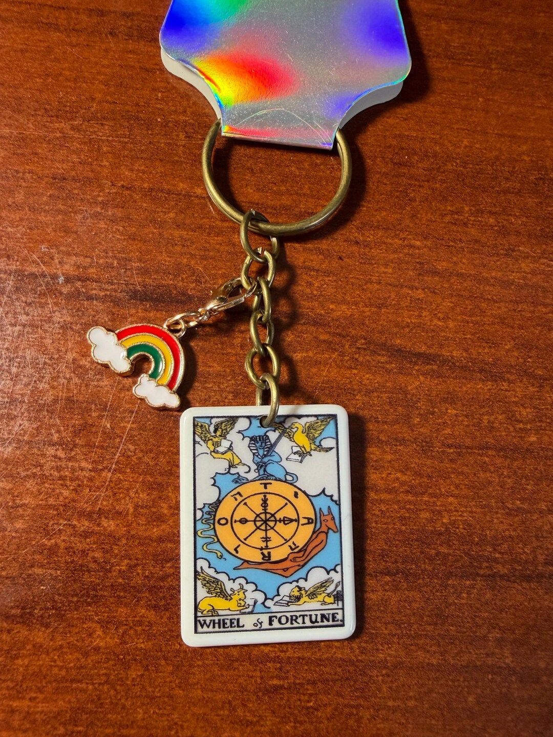 WHEEL OF FORTUNE Tarot Keychain - Etsy