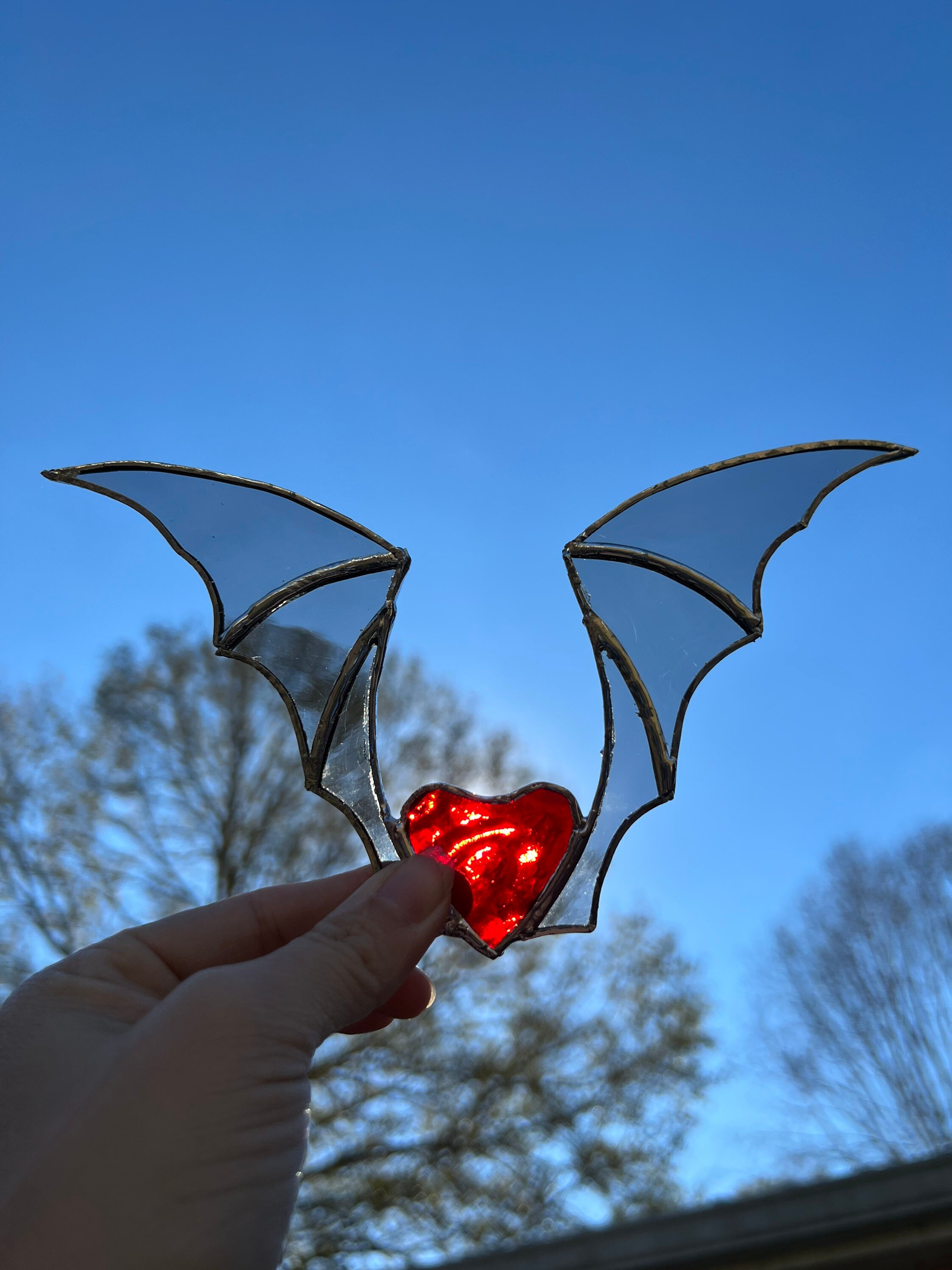 Bat Winged Heart | Etsy