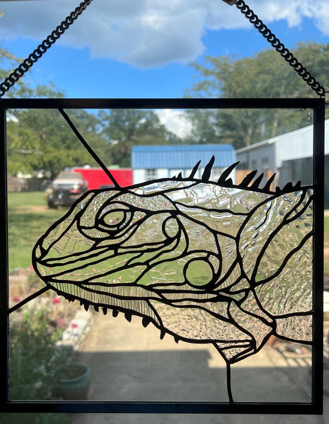 PATTERN Iguana Stained Glass Pattern - Etsy
