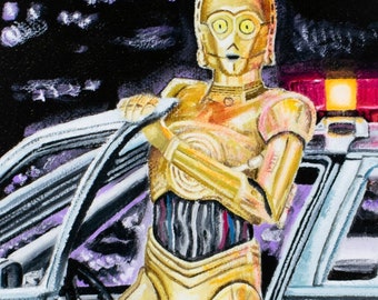 C 3po Painting - Etsy
