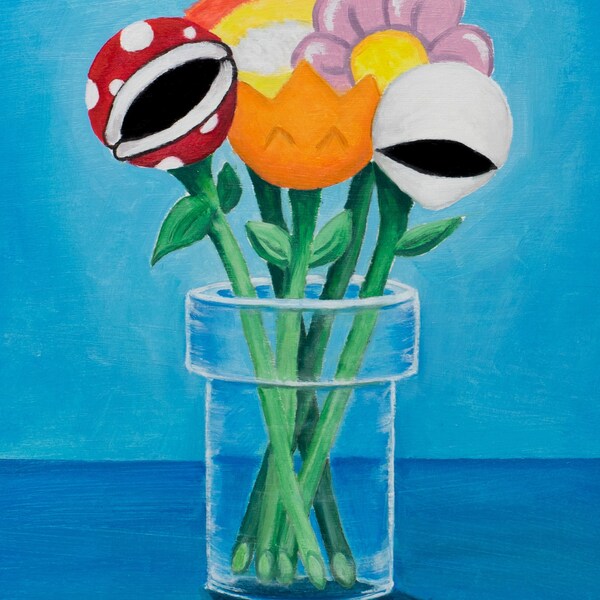 Super Mario Oil Painting - Etsy