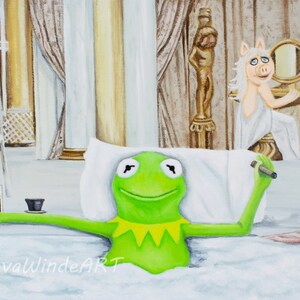 Kermit the Frog Scarface the Muppets Oil Painting Print | Etsy