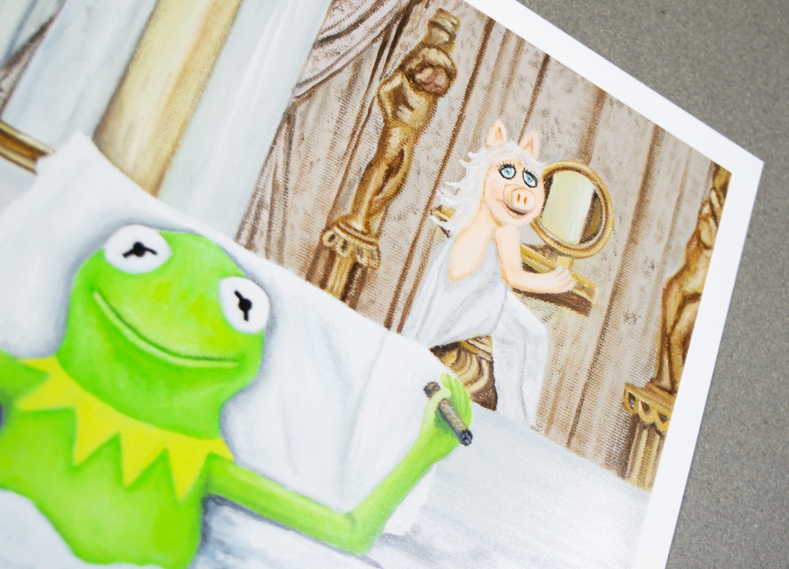 Kermit the Frog Scarface the Muppets Oil Painting Print | Etsy