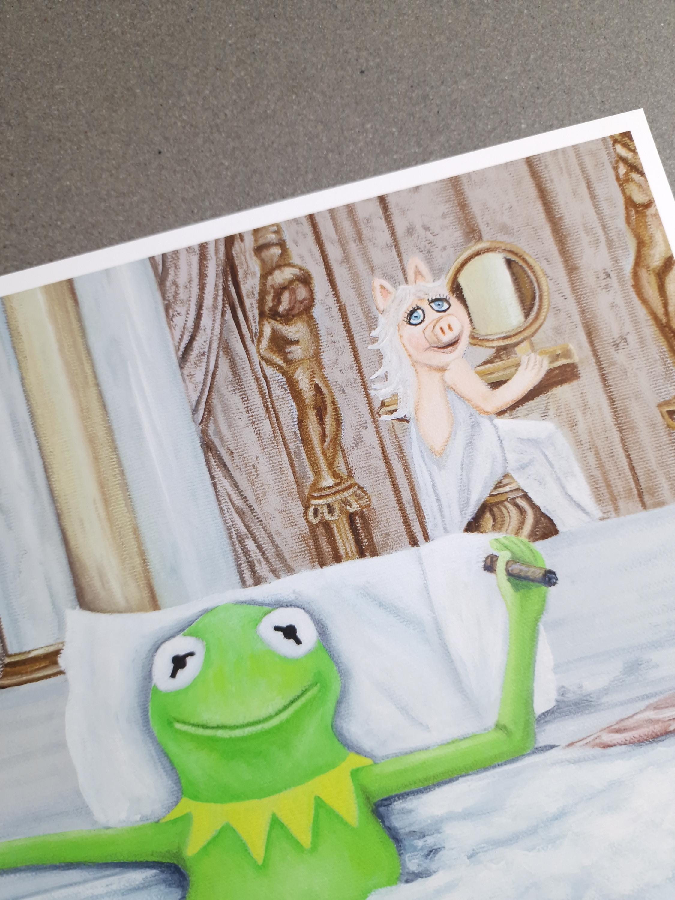 Kermit the Frog Scarface the Muppets Oil Painting Print - Etsy