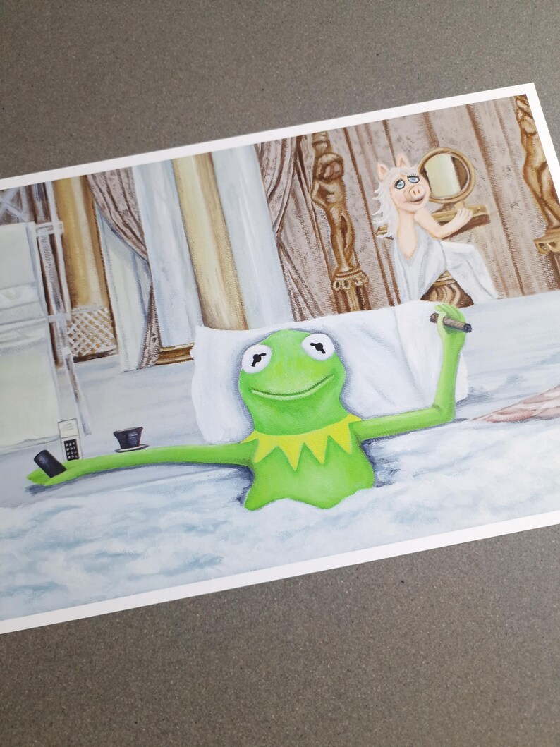 Kermit the Frog Scarface the Muppets Oil Painting Print - Etsy