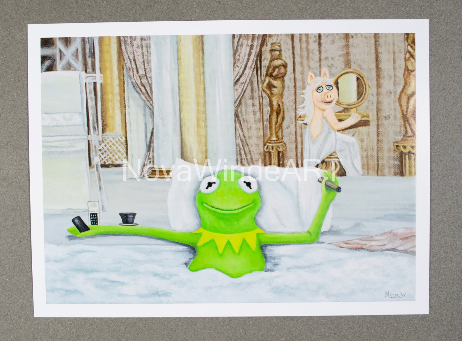 Kermit the Frog Scarface the Muppets Oil Painting Print | Etsy