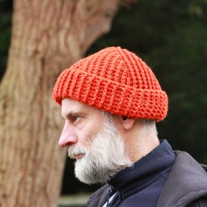 CROCHET PATTERN ONLY ** - Fisherman Beanie, Docker Crochet Hat, 5 Yrs ...