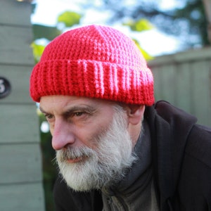 CROCHET PATTERN ONLY**, Fisherman Docker Crochet Hat, 5 Yrs - X L Adult ...