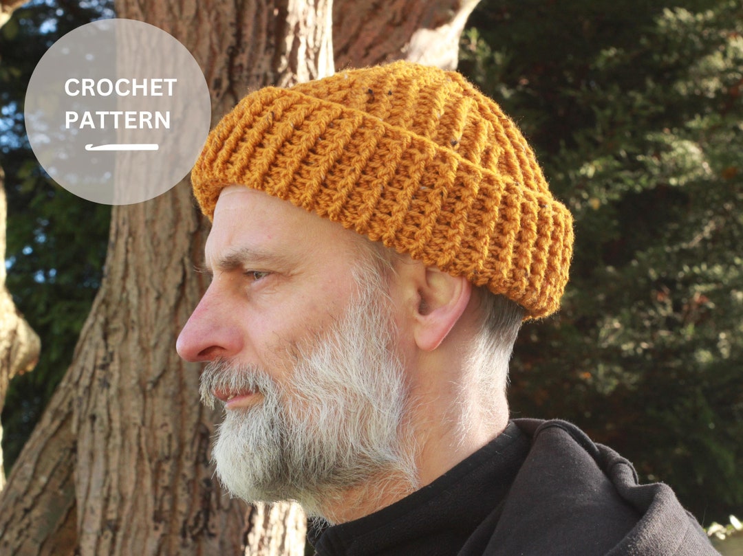 CROCHET PATTERN ONLY ** - Fisherman Beanie, Docker Crochet Hat, 5 Yrs ...