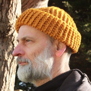 CROCHET PATTERN ONLY ** - Fisherman Beanie, Docker Crochet Hat, 5 Yrs ...
