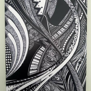Abstract Black and White Line Drawing Prints - Etsy