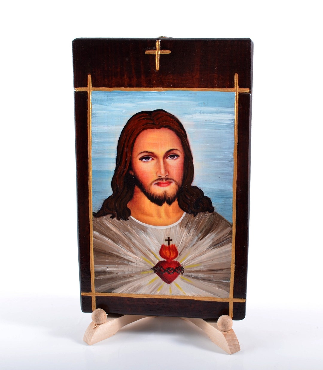 Unique Hand Made Icon Our Lord Jesus Christ - Our God - Religious Art ...