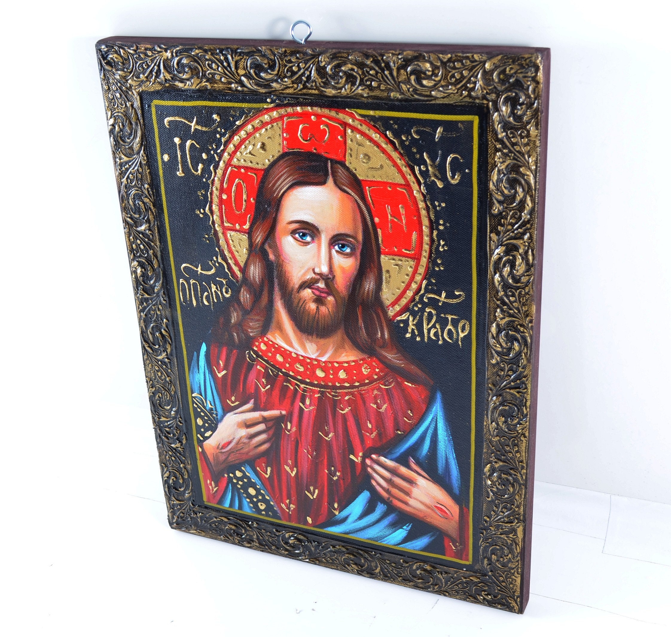 GOD - Jesus Christ - Our Lord - 100% Hand Painted Unique Icon ...