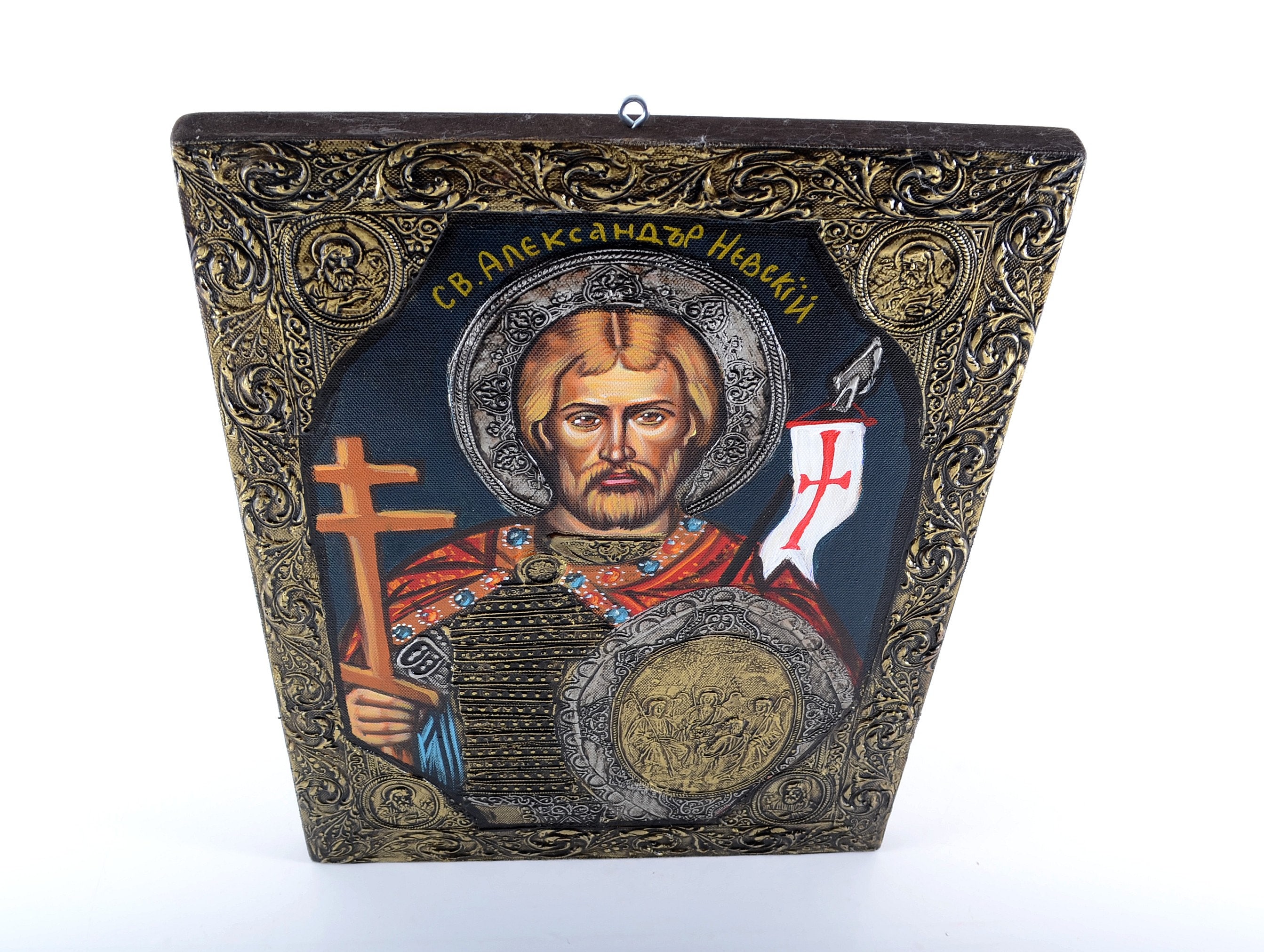 Hand Painted St. Alexander Nevsky Icon – Byzantine Orthodox Art - Etsy
